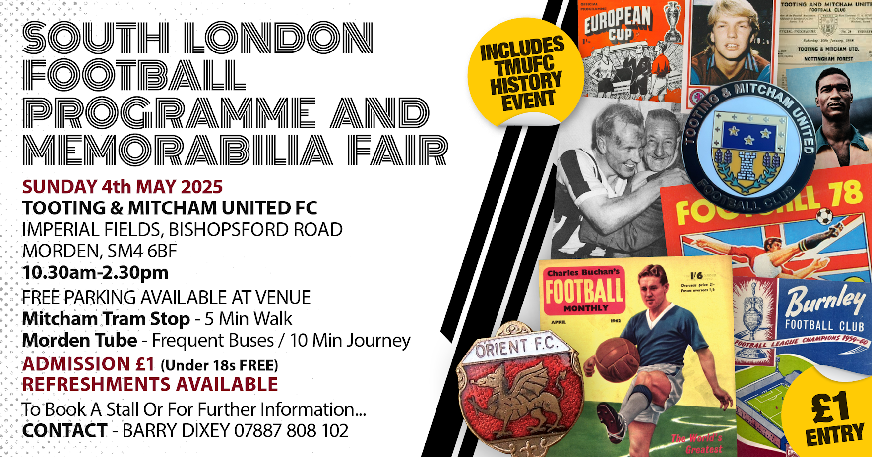 First South London Programme Fair held at Tooting and Mitcham - Tooting ...